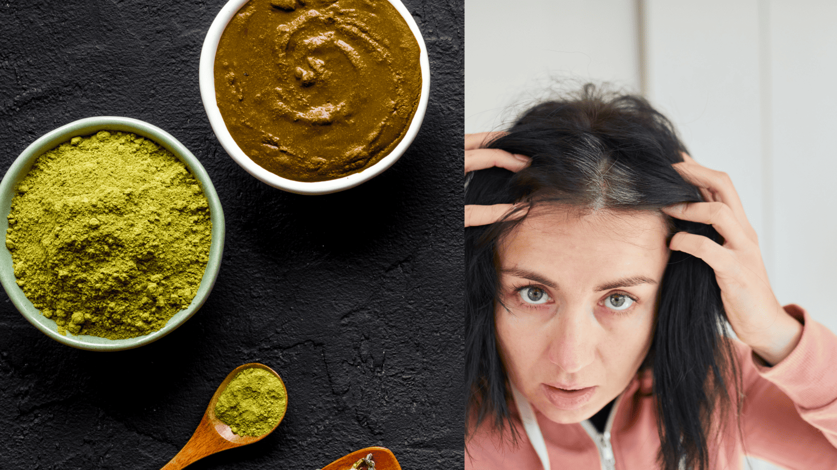 How To Cover Grey Roots Using Indigo Plant-Based Hair Dye? | A Green ...