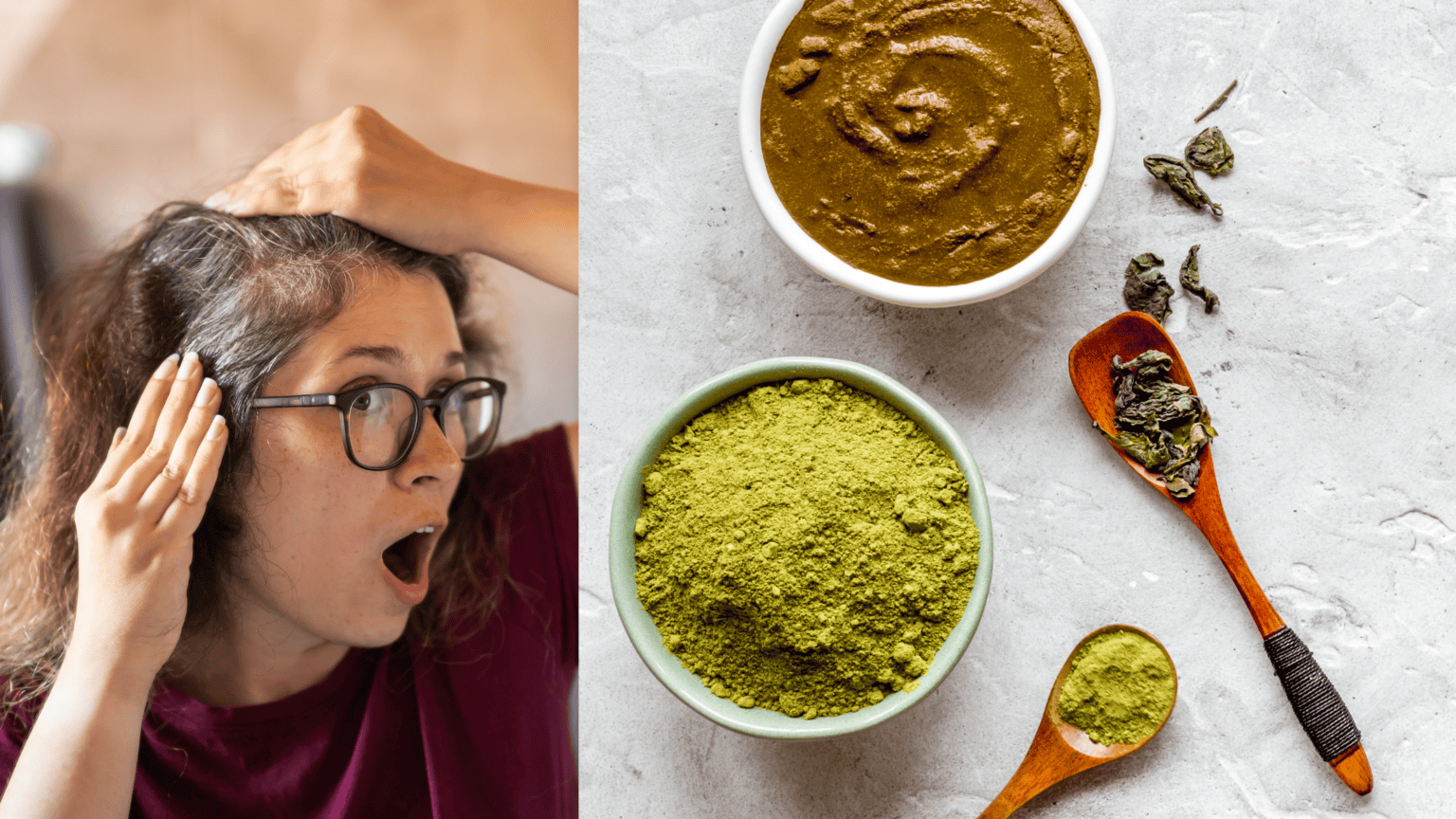 How To Cover Grey Roots Using Indigo Plant-Based Hair Dye? | A Green ...